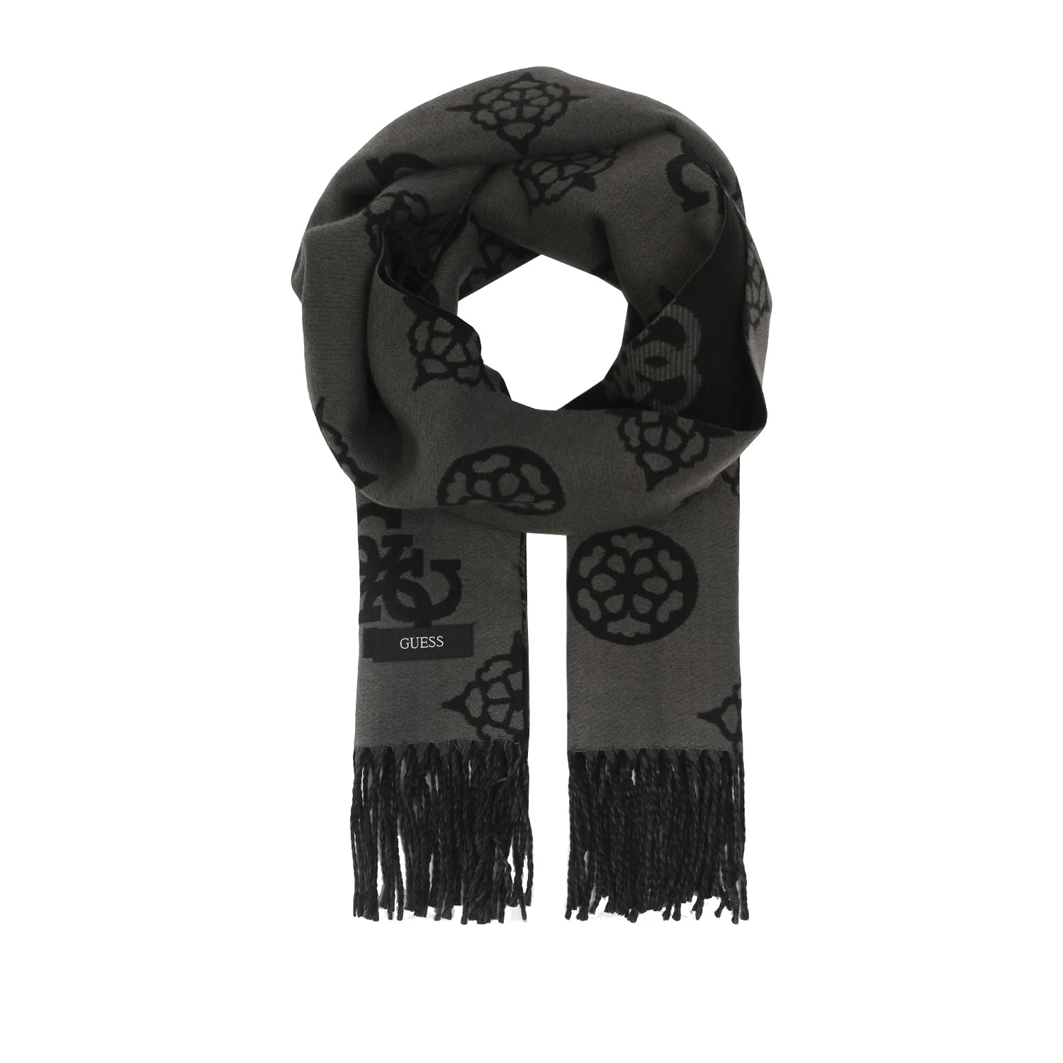 Guess κασκολ ΓΚΡΙ LOGO AM9330POL03-DGB | Koniarisshoes.gr