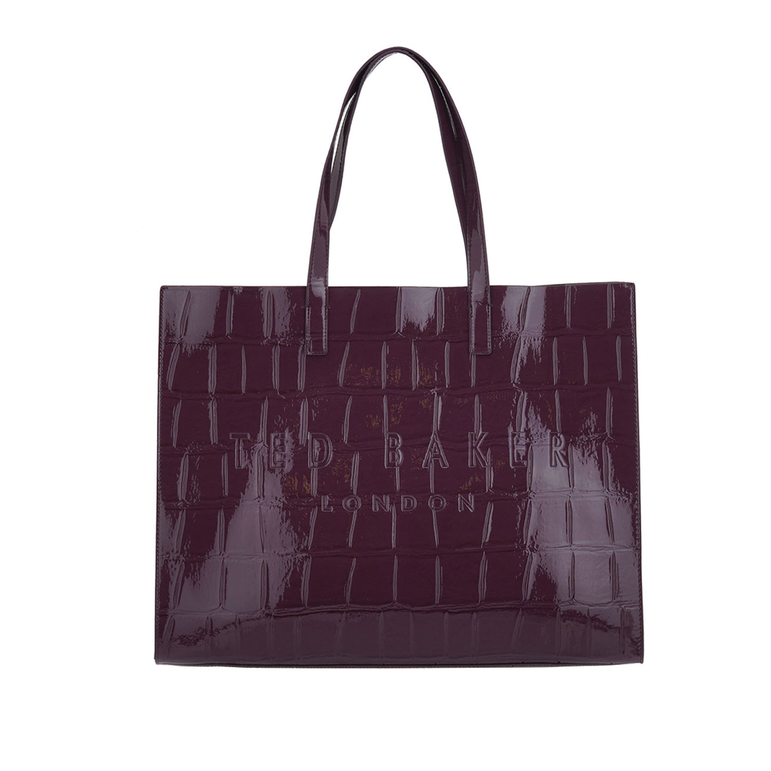 Ted Baker Γυναικεία Τσάντα Ώμου ΜΠΟΡΝΤΩ ΚΡΟΚΟ 253520-ALLICON-maroon ...