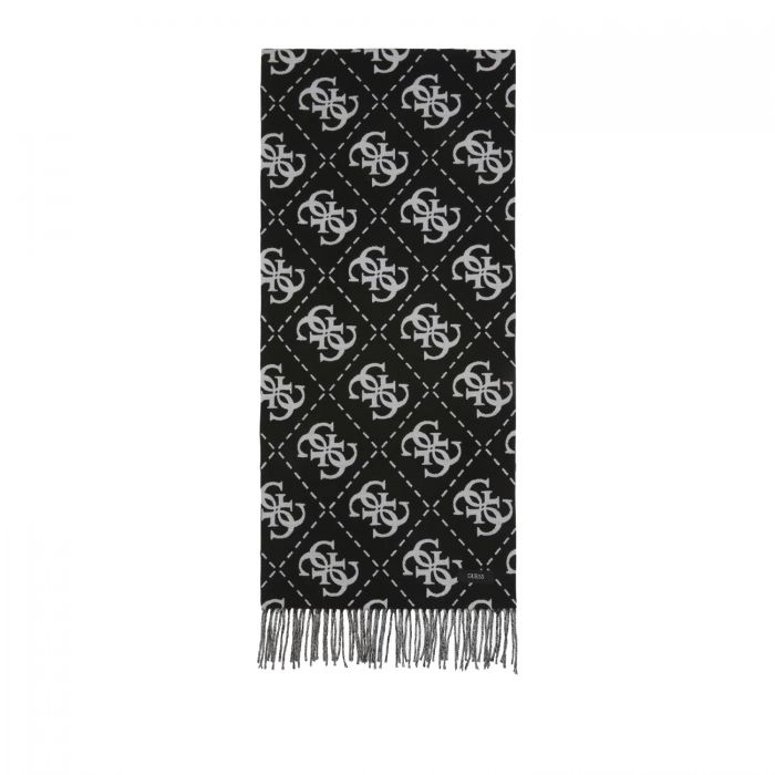 Guess Γυναικείο Κασκόλ ΜΑΥΡΟ LOGO AW9967POL03-BGY | Koniarisshoes.gr